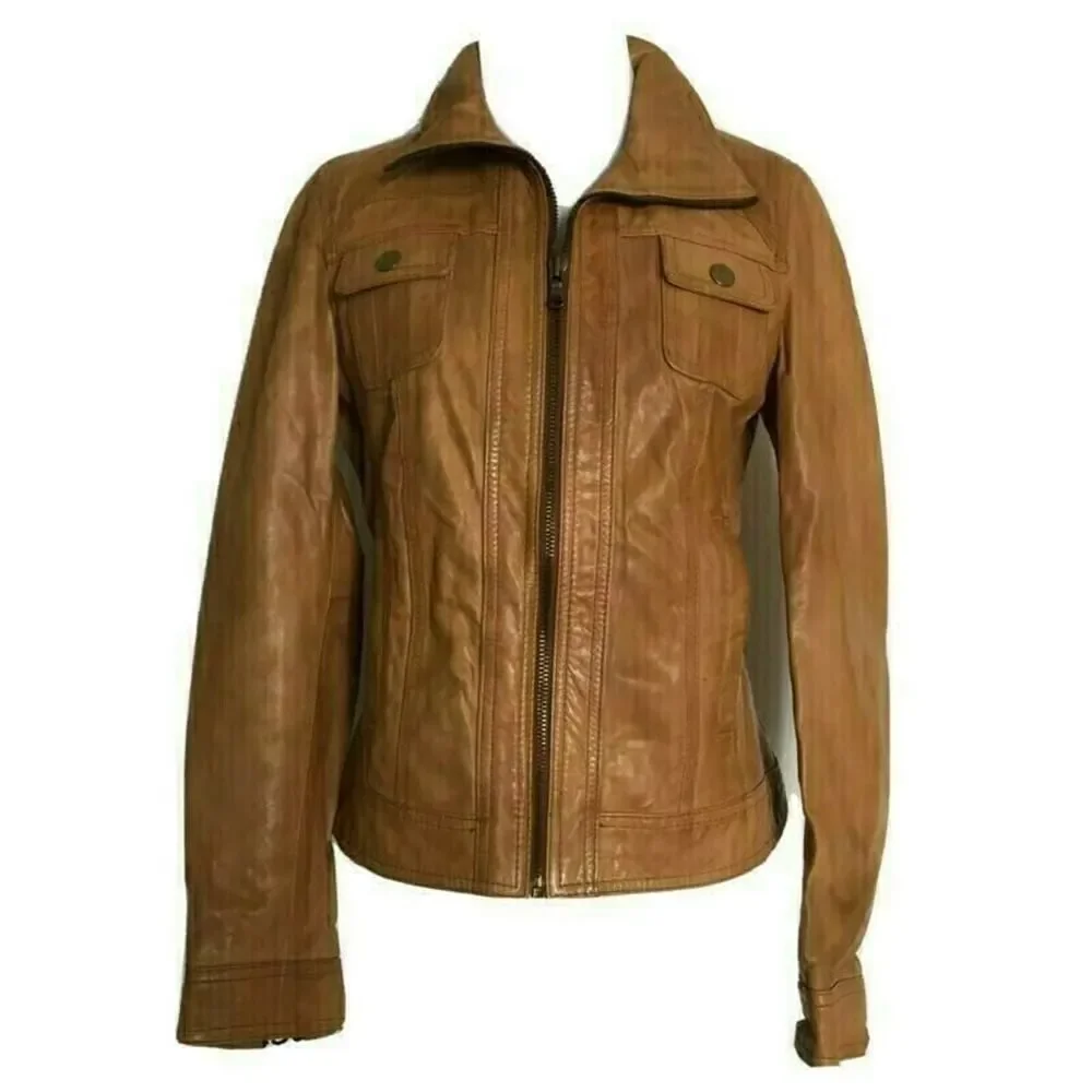 Black Rivet | Jackets & Coats | 55 Black Rivet Genuine Leather Jacket ...